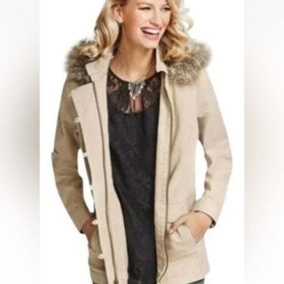 CAbi | Jackets & Coats | Cabi Jacket Tan Colored For Hood Style 1 Size ...